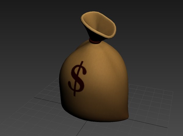 3D money bag model - TurboSquid 1472686