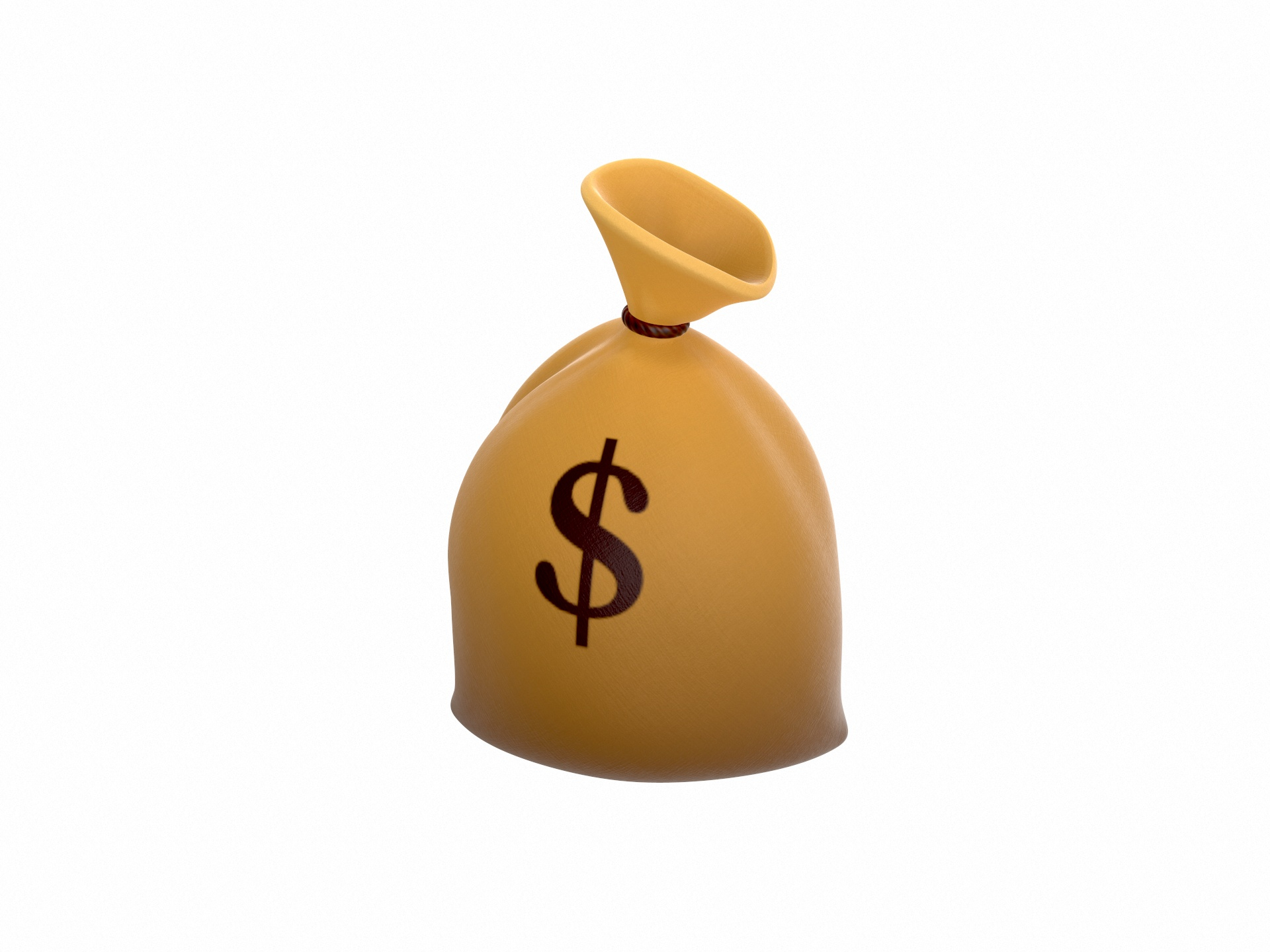 3D money bag model - TurboSquid 1472686