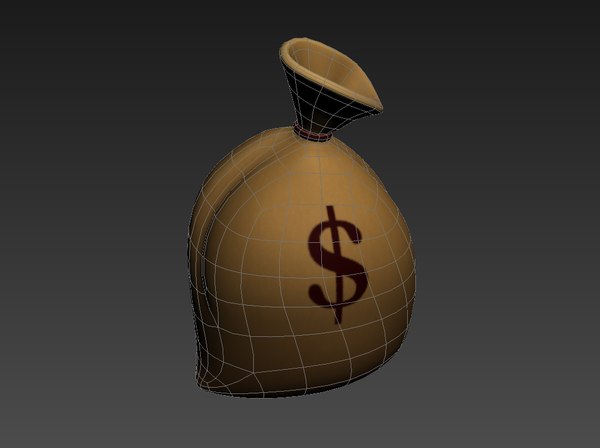 3D money bag model - TurboSquid 1472686