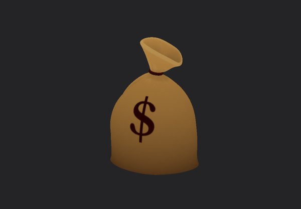 3D money bag model - TurboSquid 1472686