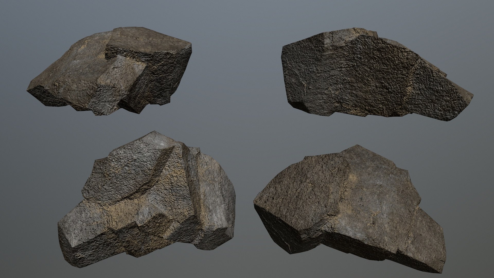 Rock Set 4 model - TurboSquid 2025868