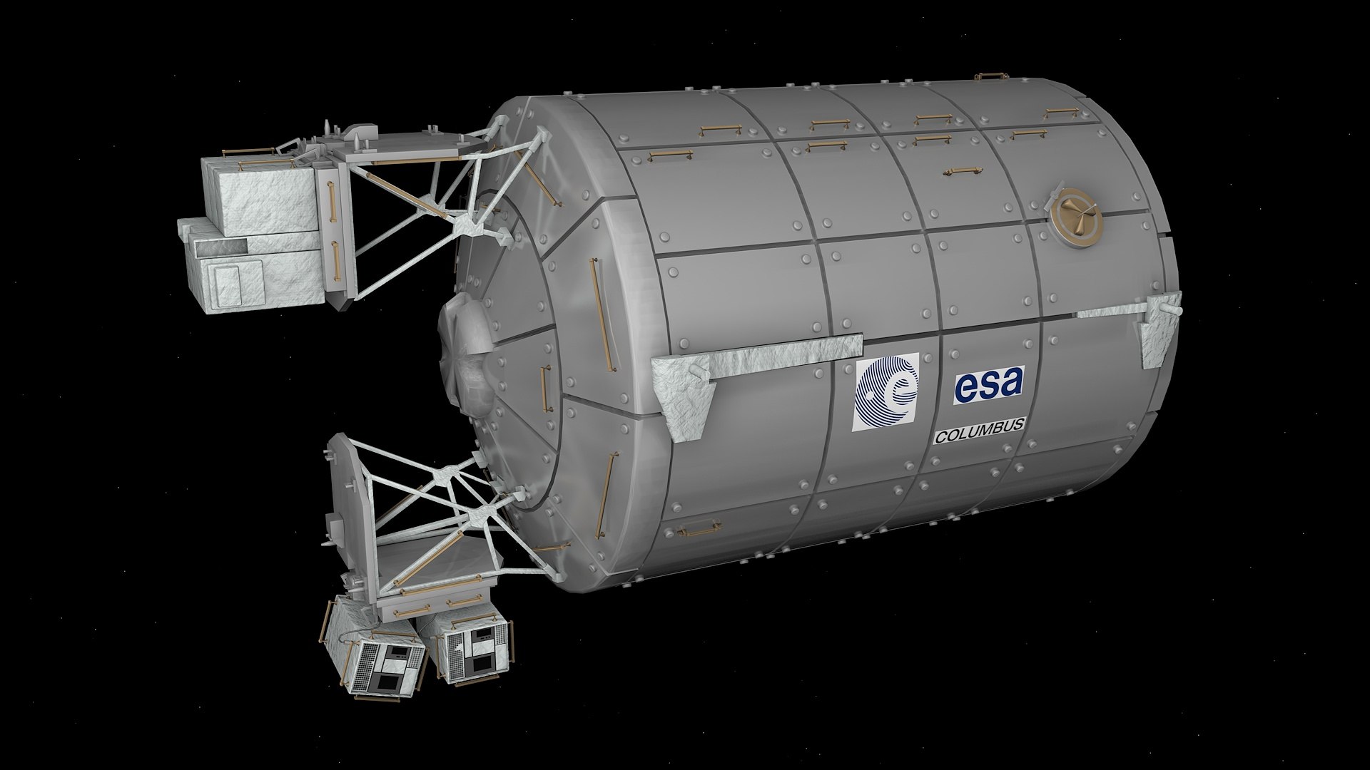 3d iss module columbus