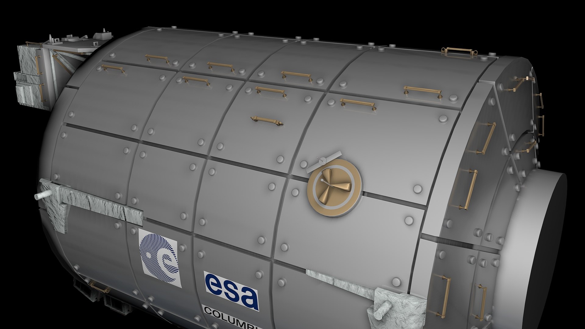 3d iss module columbus