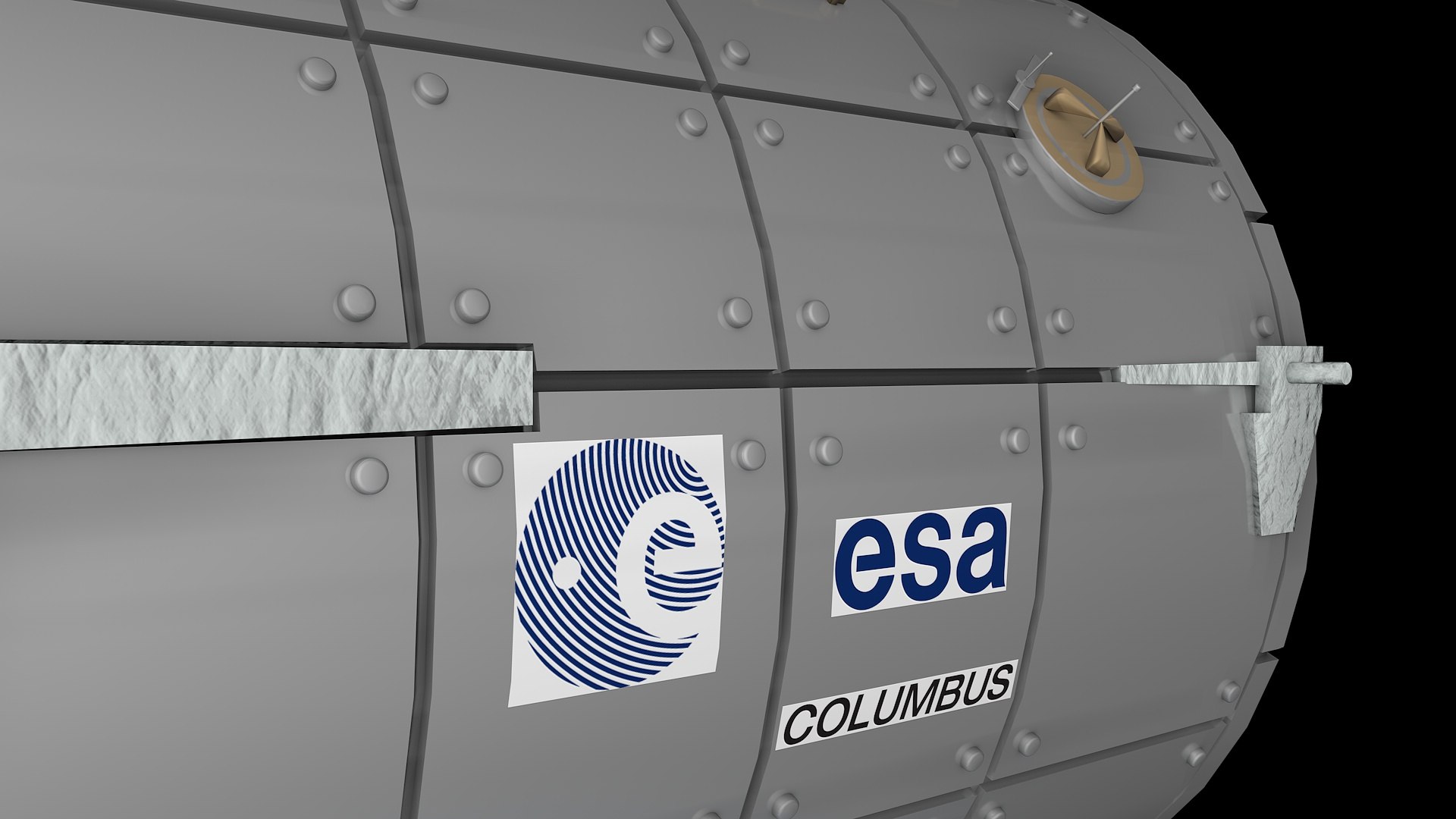 3d iss module columbus