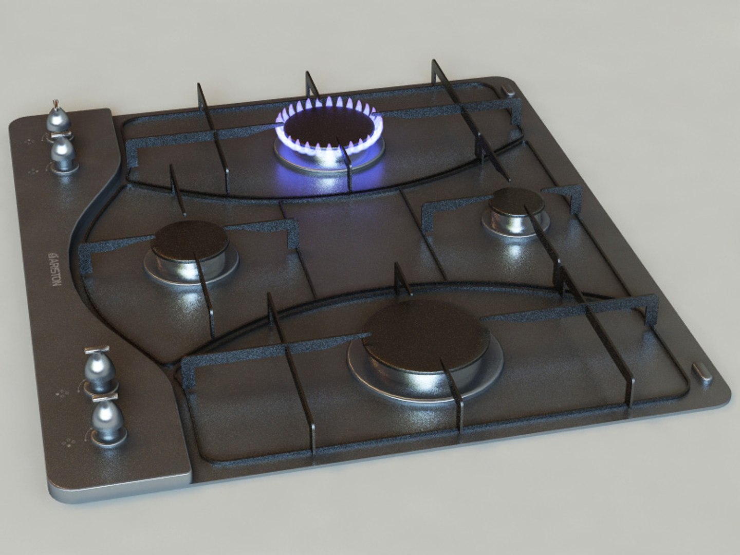3d Model Gas Cooktop
