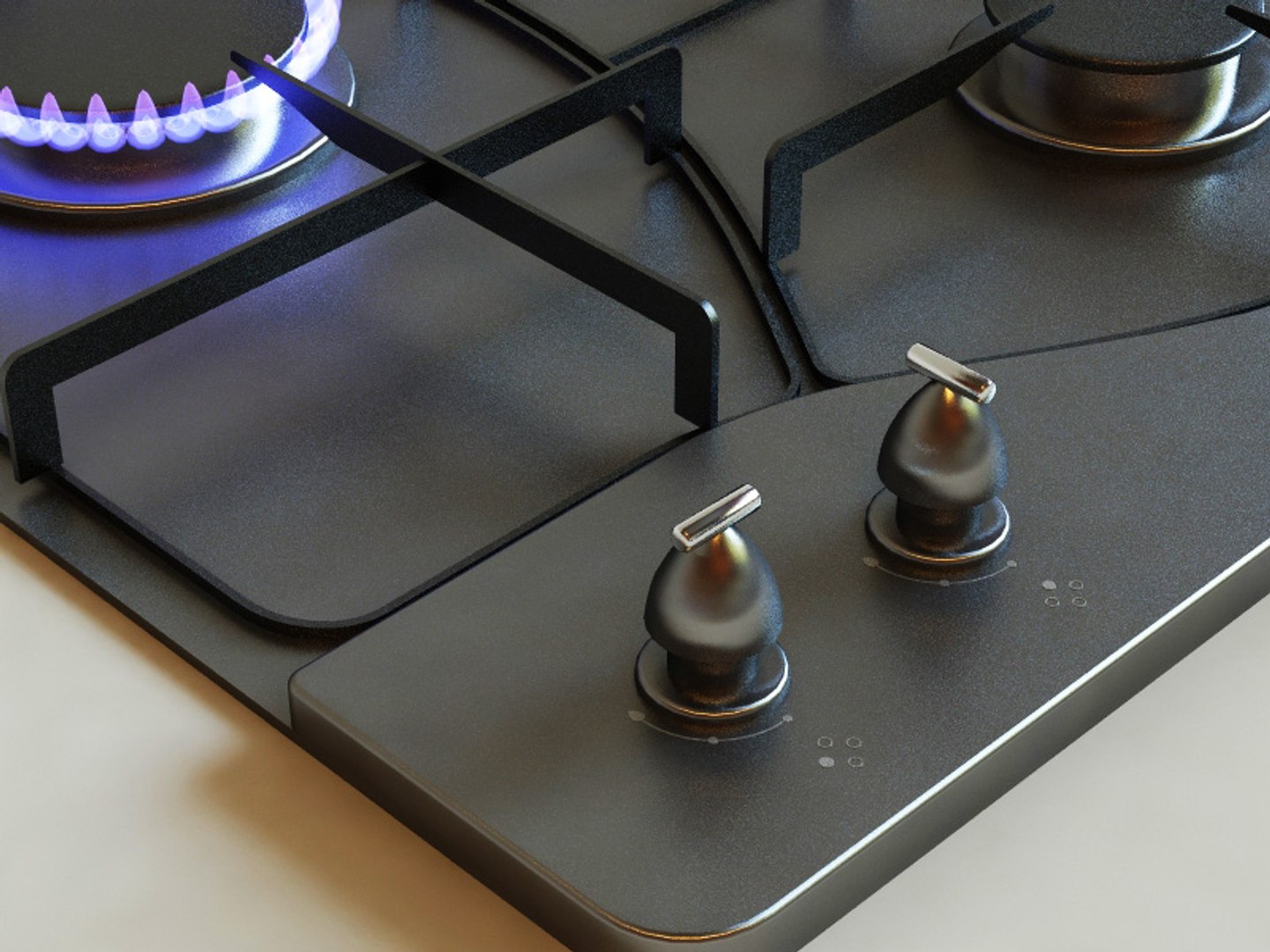 3d Model Gas Cooktop