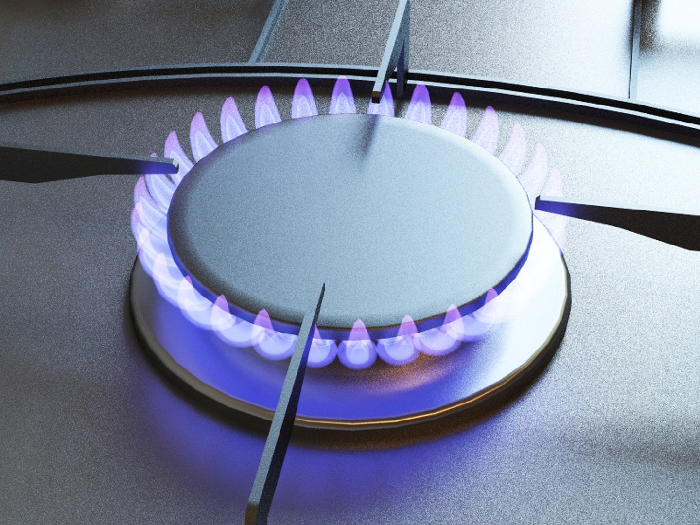 3d Model Gas Cooktop