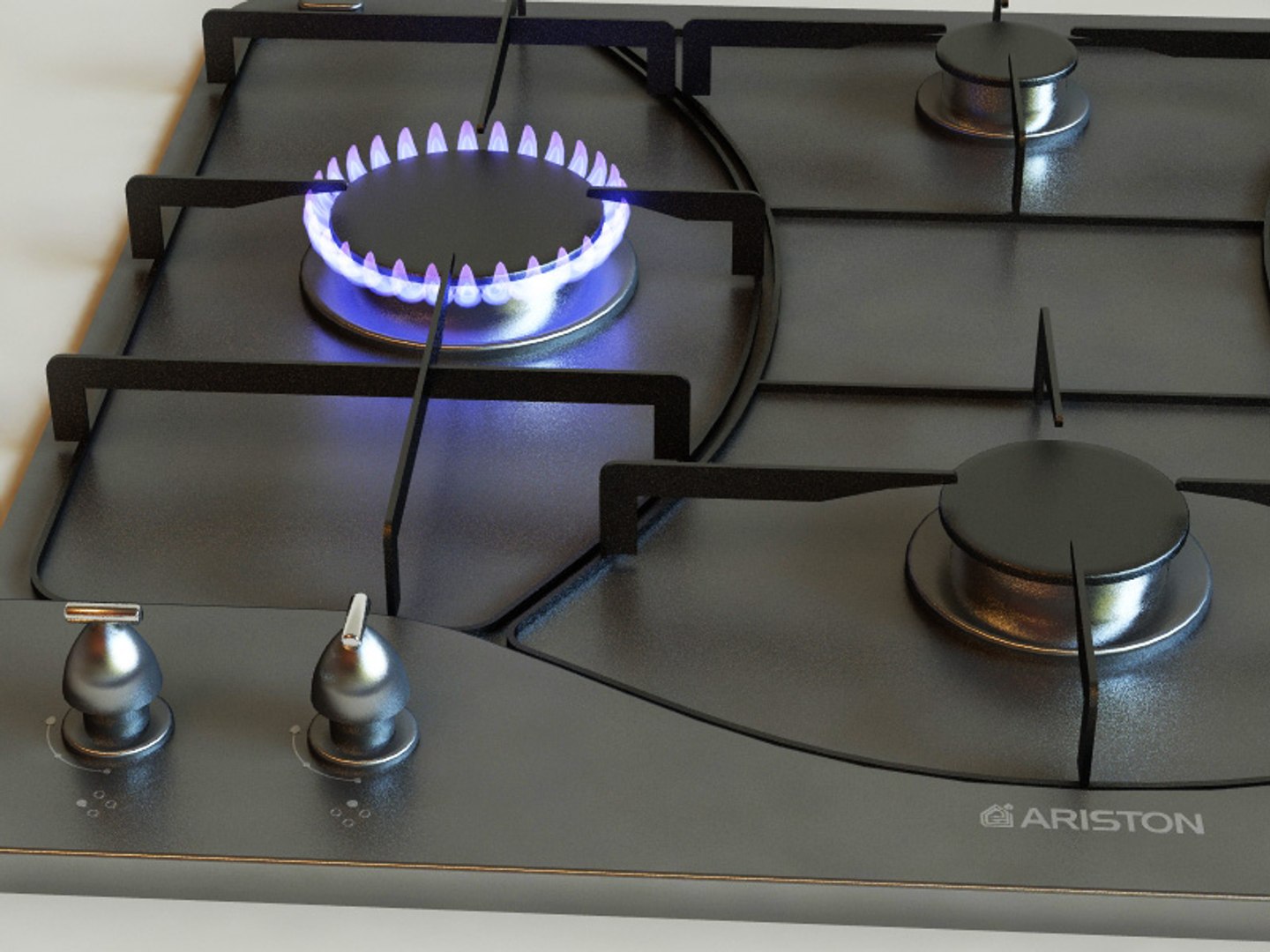3d Model Gas Cooktop