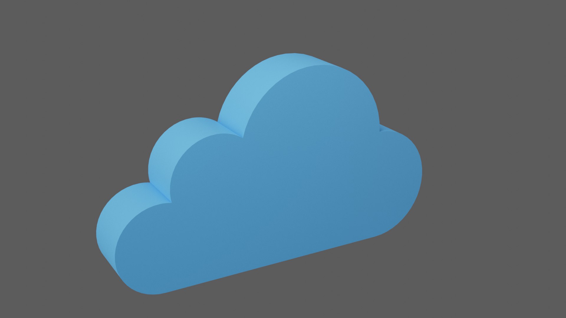 Cloud Icon 3D - TurboSquid 2187912