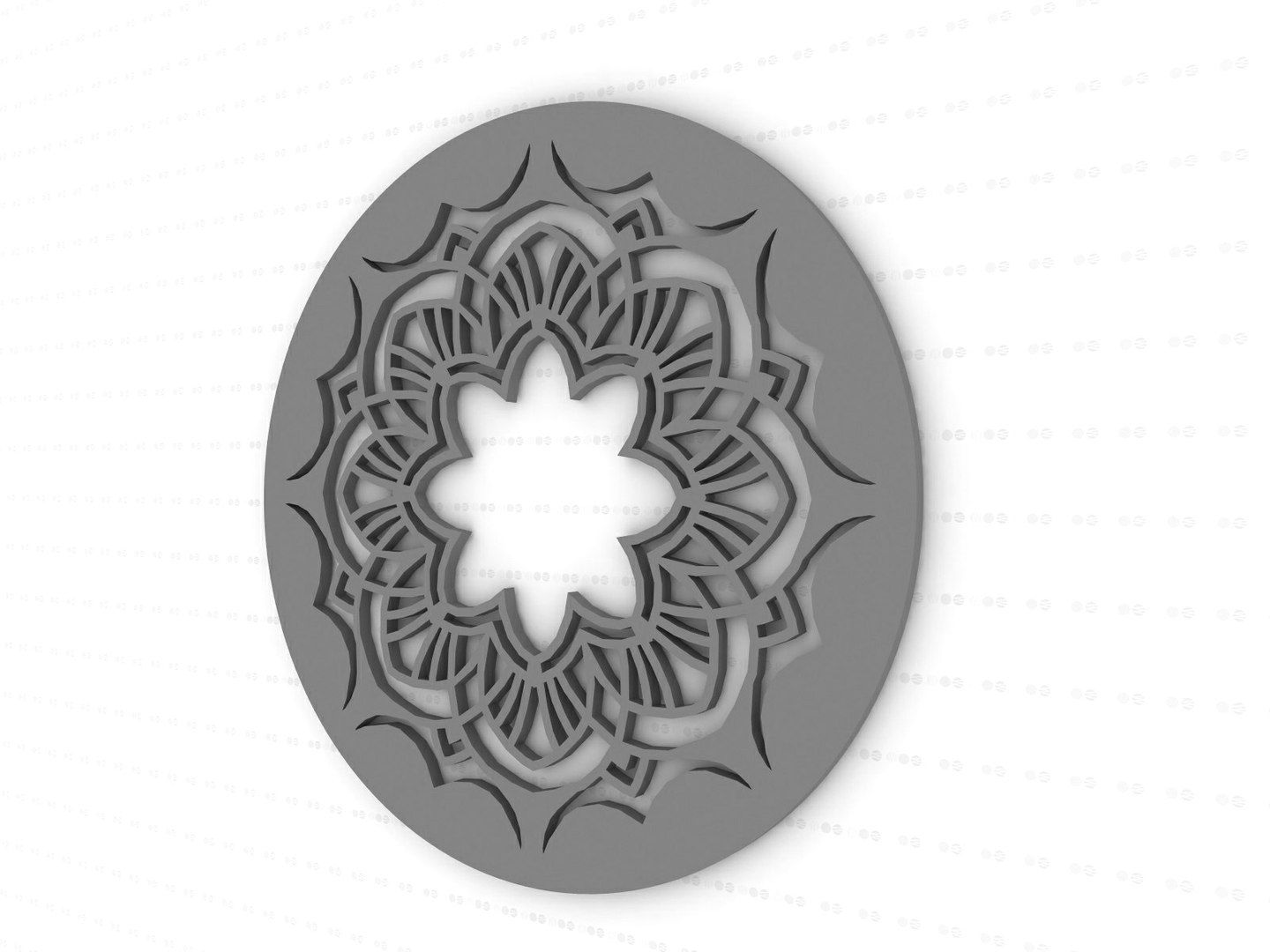 Mandala cnc 3D - TurboSquid 1454866