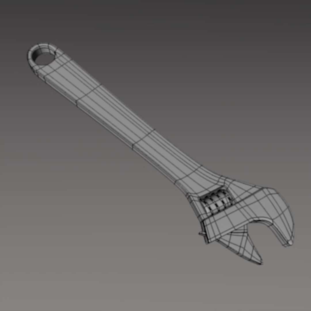 3d Model Wrench Adjustable