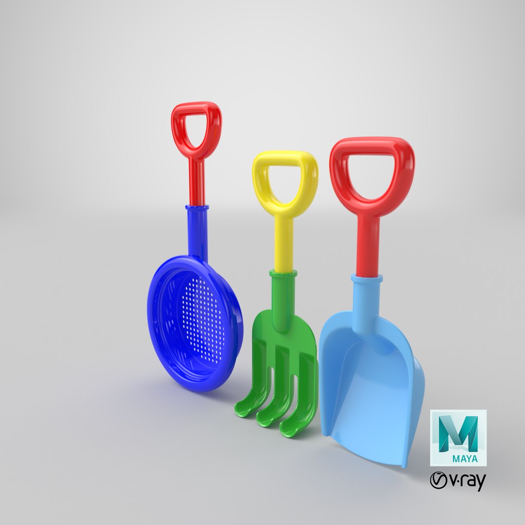 Detailed Sand Shovel Toy 3D Model - TurboSquid 2069909