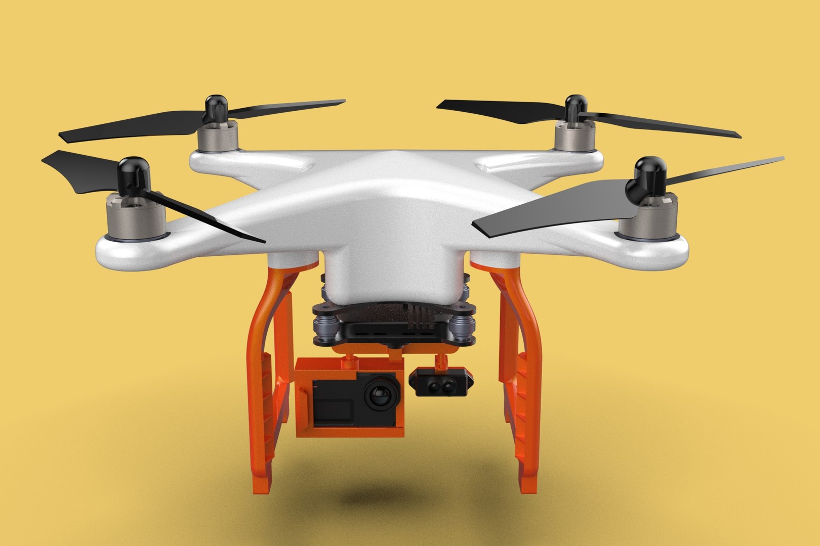 UAV LIDAR DRONE QUADCOPTER SCANNER SURVEYING EXPLORING MAPPING Model ...