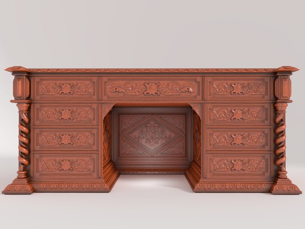 Writing desk antique 3D model - TurboSquid 1227023