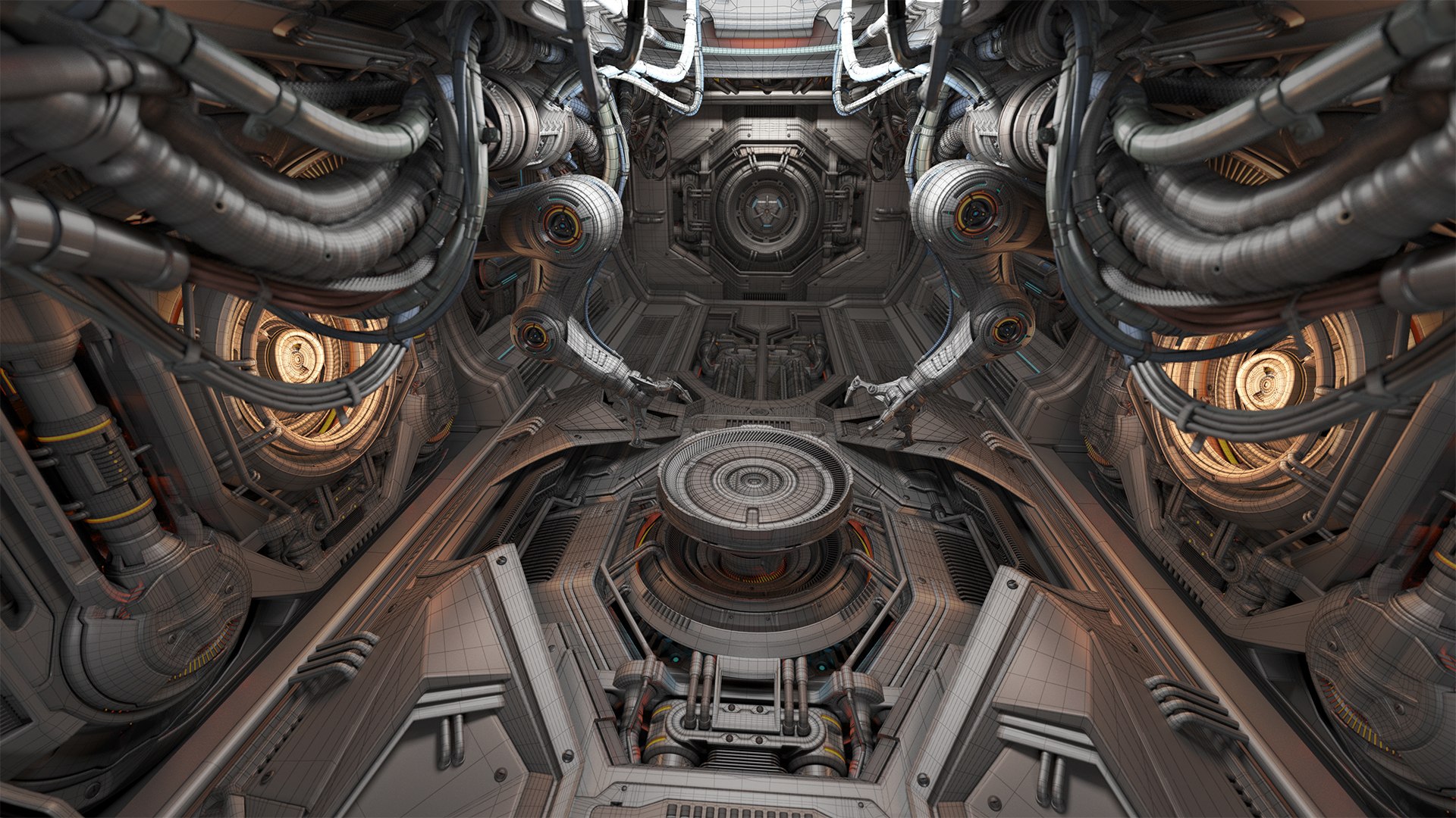 Sci-Fi Construction Factory Model - TurboSquid 2015998