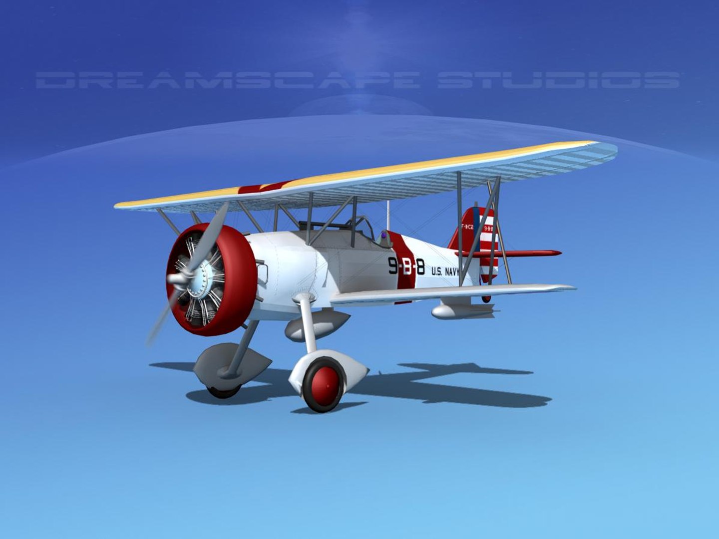 3d Model Curtiss Fighter Goshawk