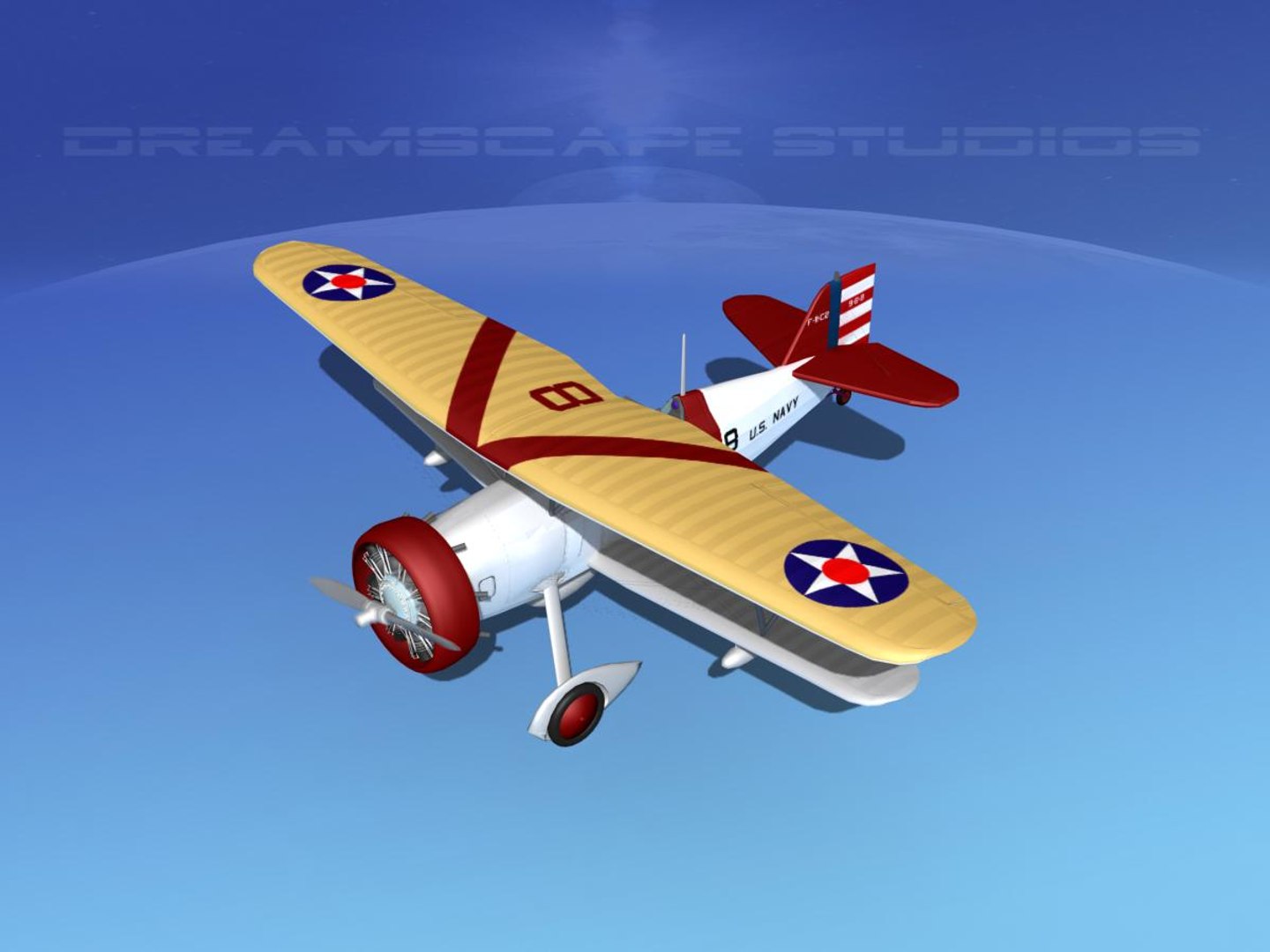 3d Model Curtiss Fighter Goshawk
