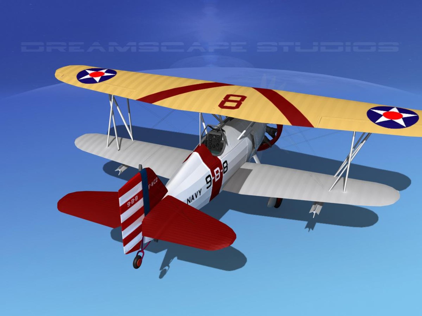 3d Model Curtiss Fighter Goshawk