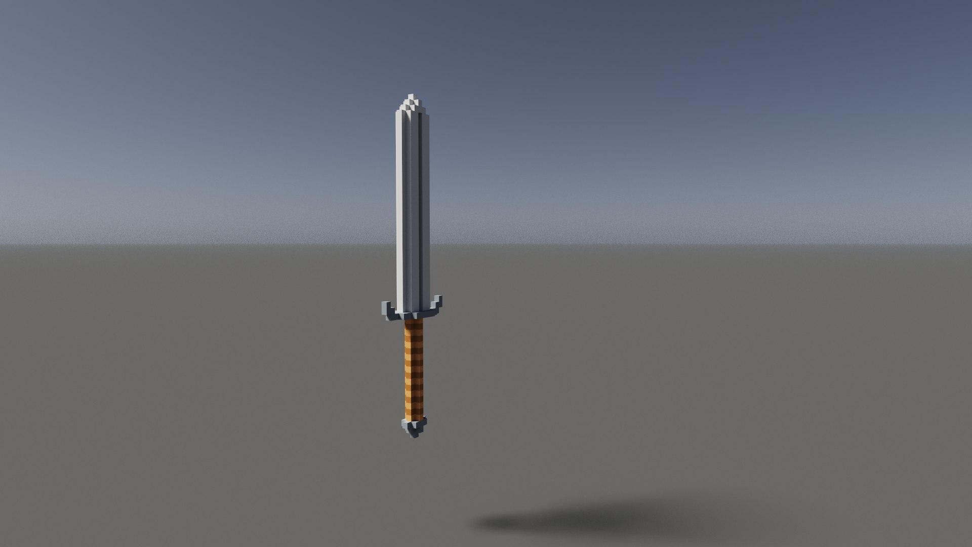 3D Model Sword Voxel - TurboSquid 1847524