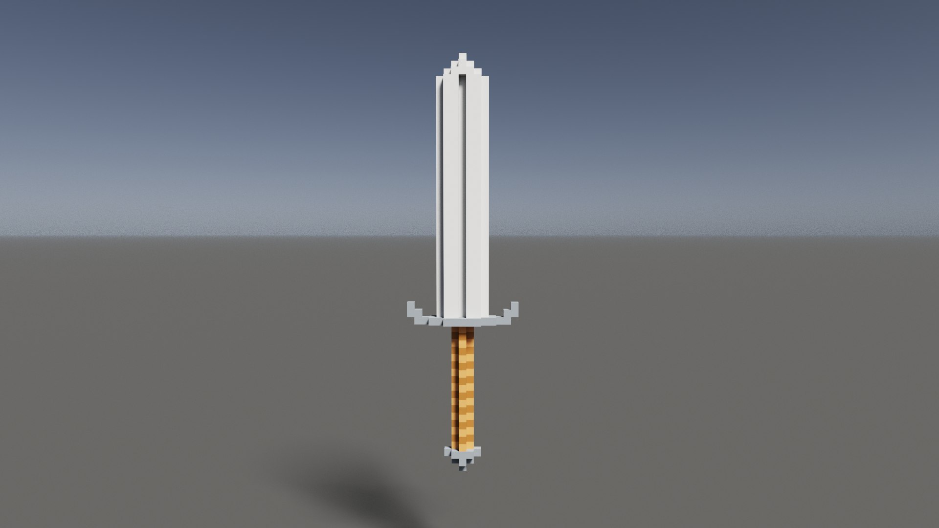 3D Model Sword Voxel - TurboSquid 1847524