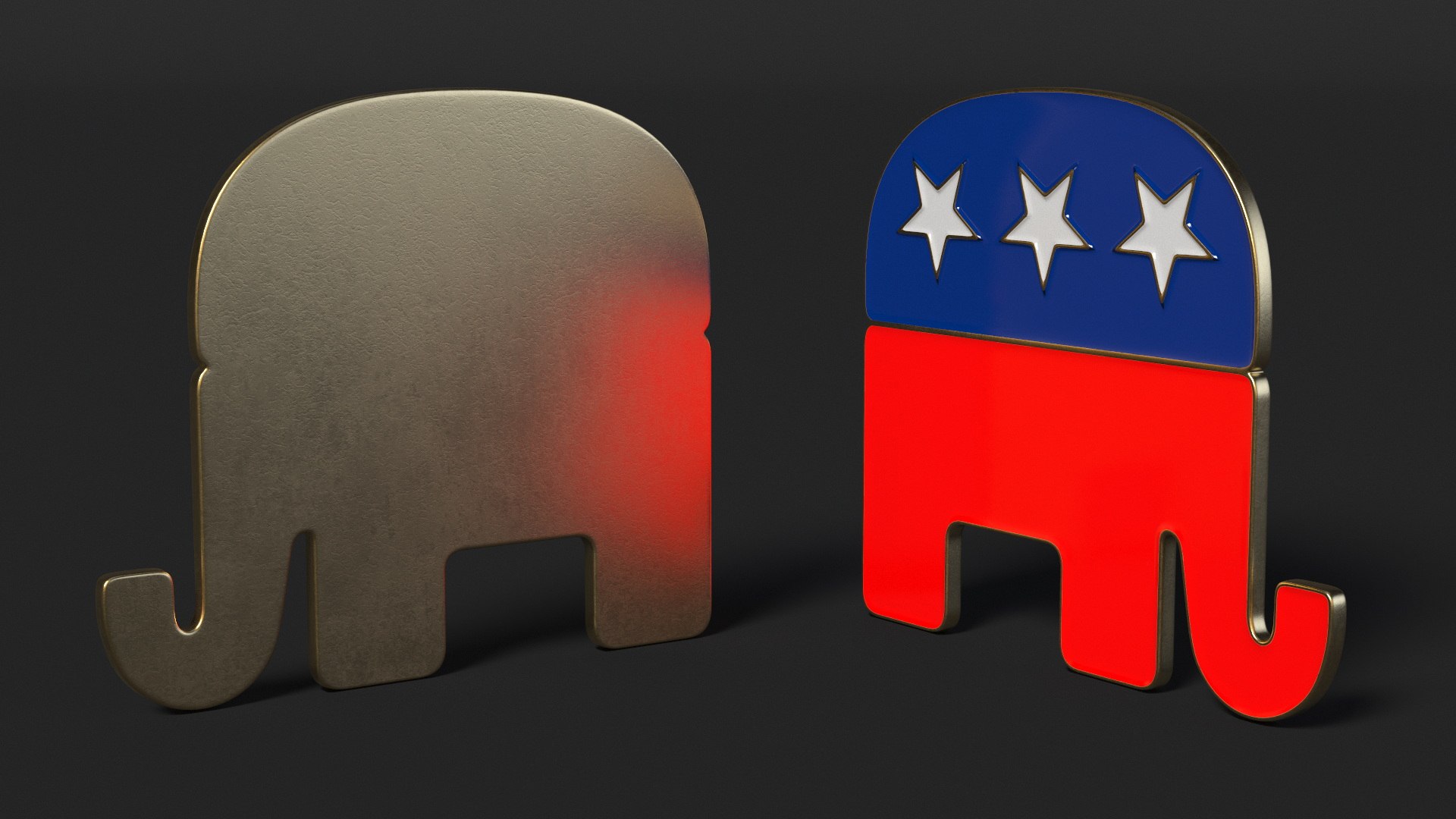 3D Republican Party Elephant Symbol Model - TurboSquid 2318962