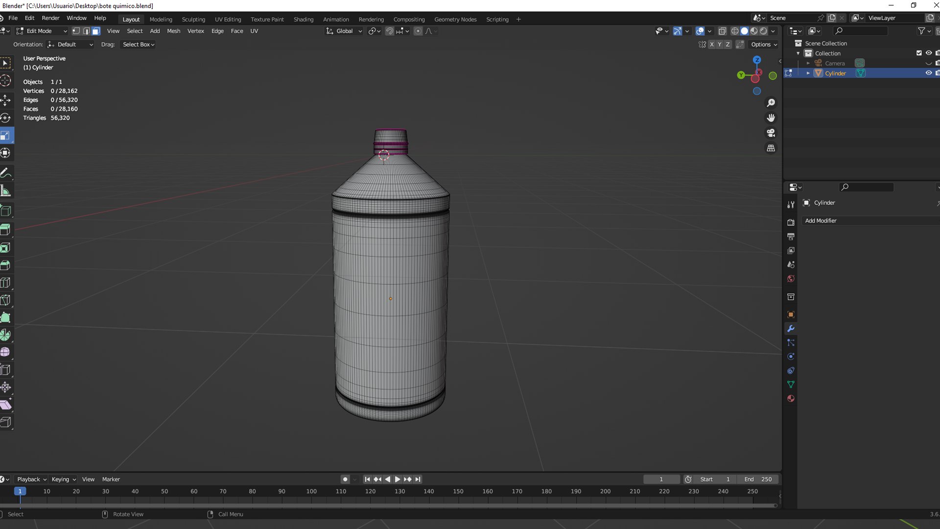 Chemical Product Bottle Isopropyl Alcohol For 3D Printing Model ...