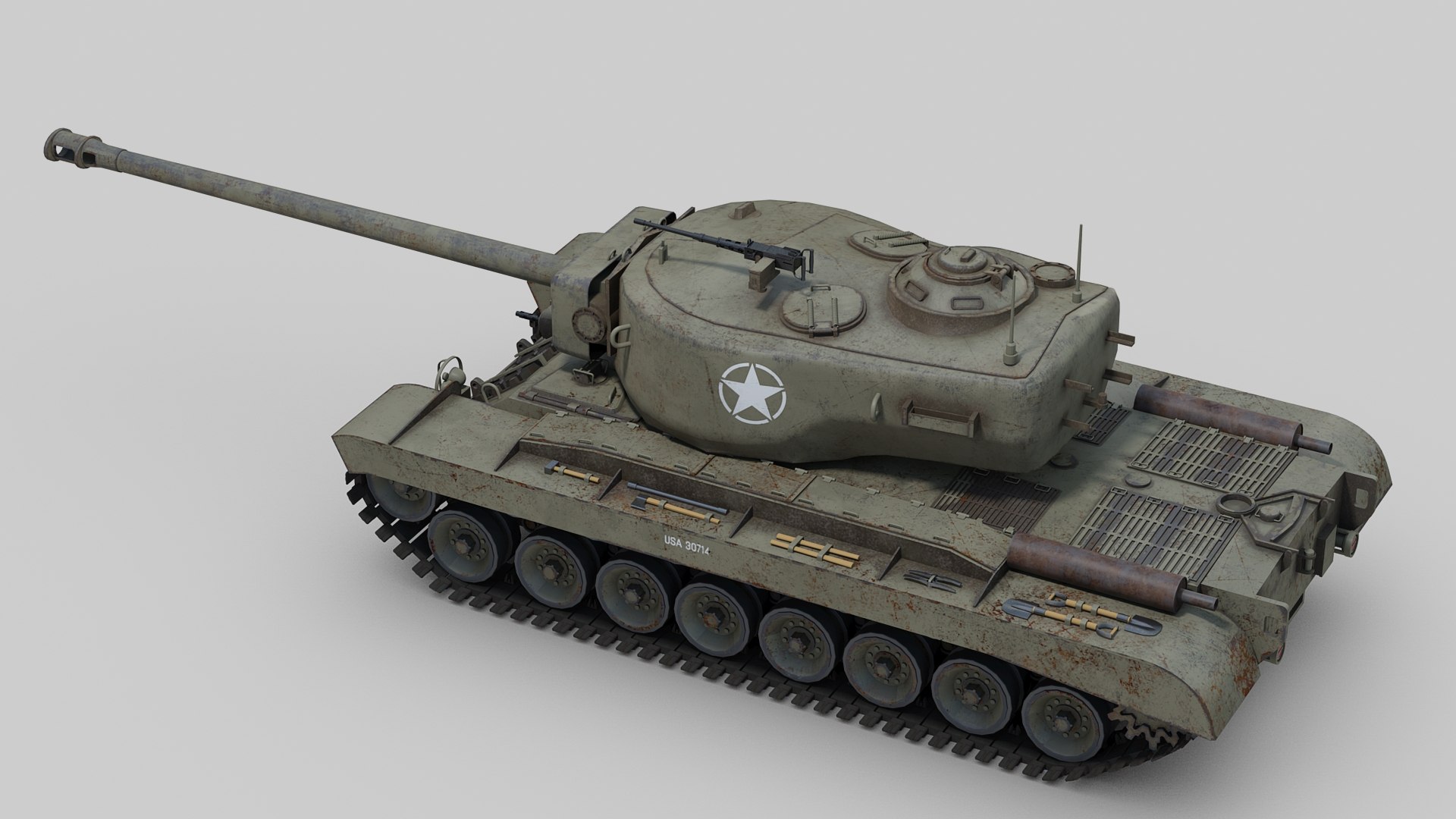 3D T29 Heavy Tank Model - TurboSquid 1746996