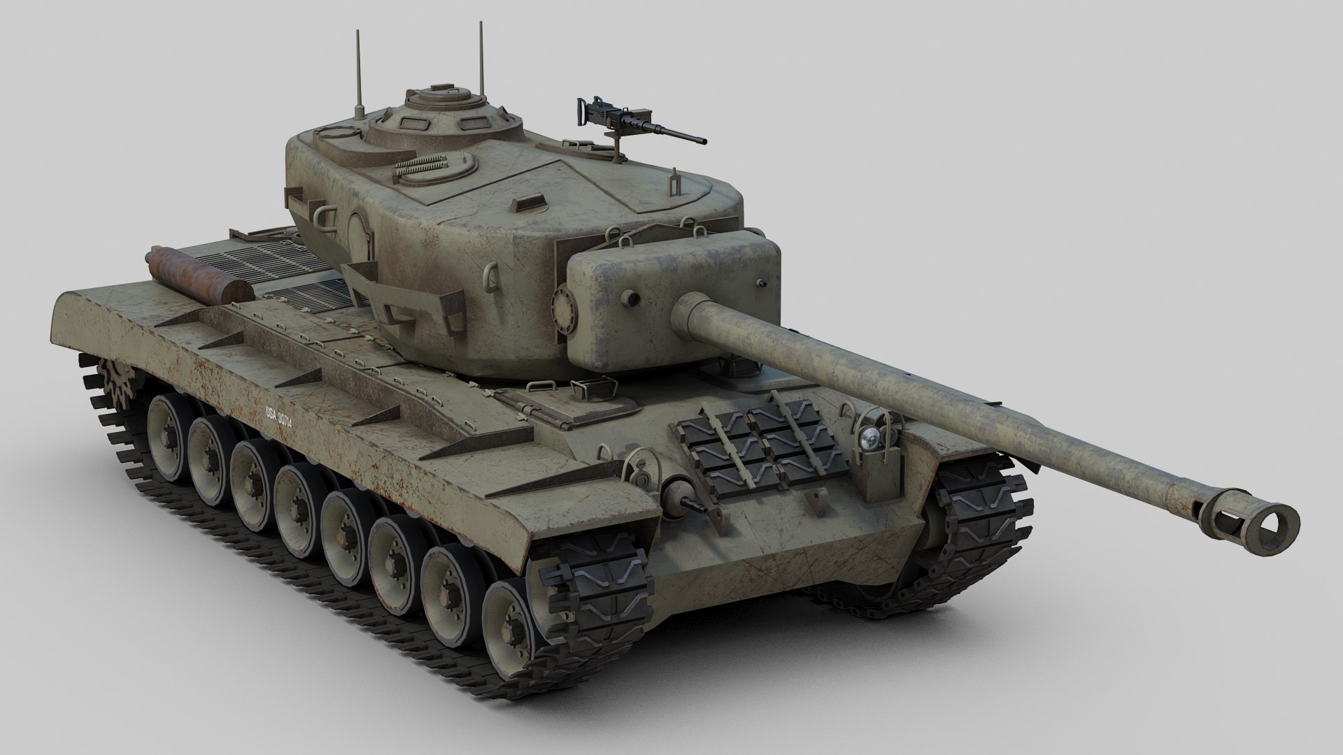 3D T29 Heavy Tank Model - TurboSquid 1746996