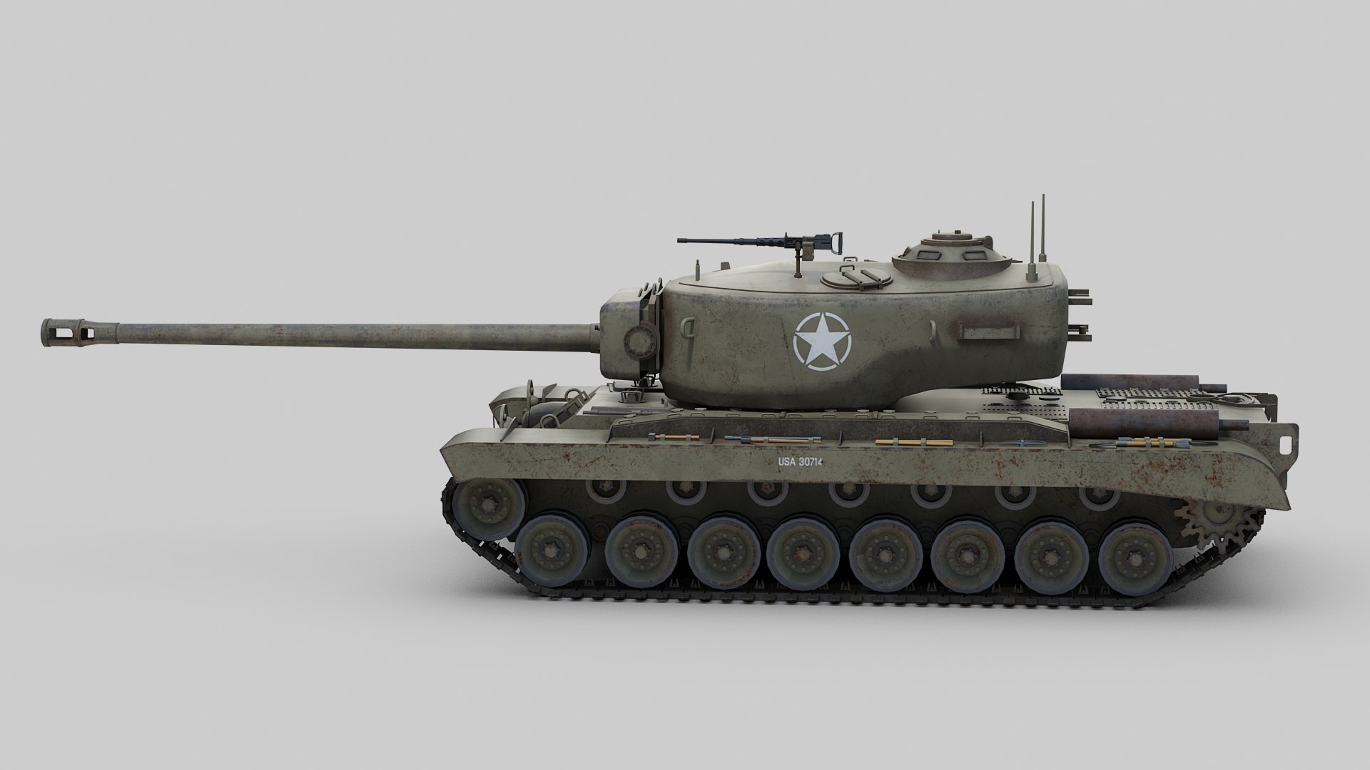 3D T29 Heavy Tank Model - TurboSquid 1746996