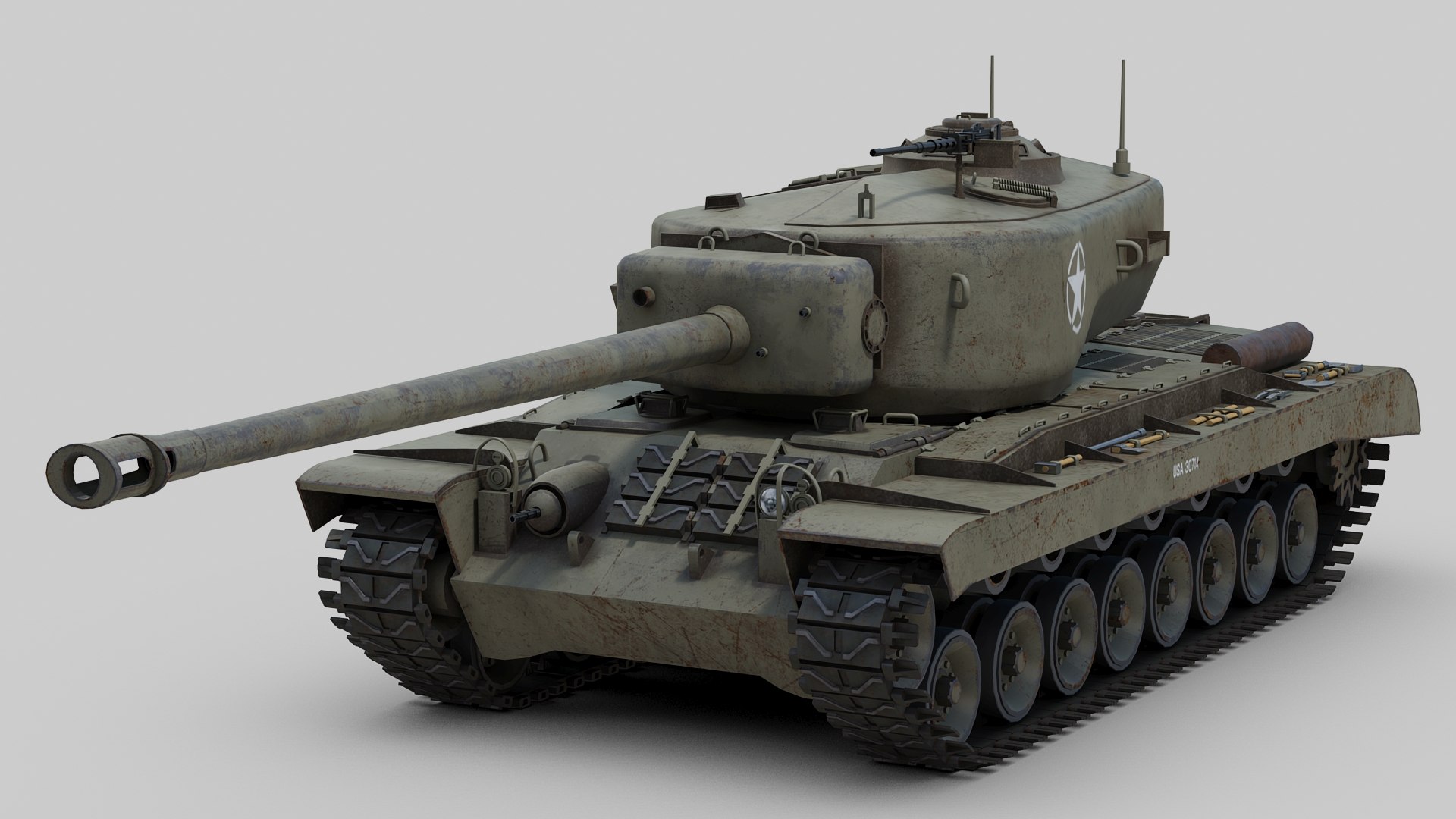 3D T29 Heavy Tank Model - TurboSquid 1746996