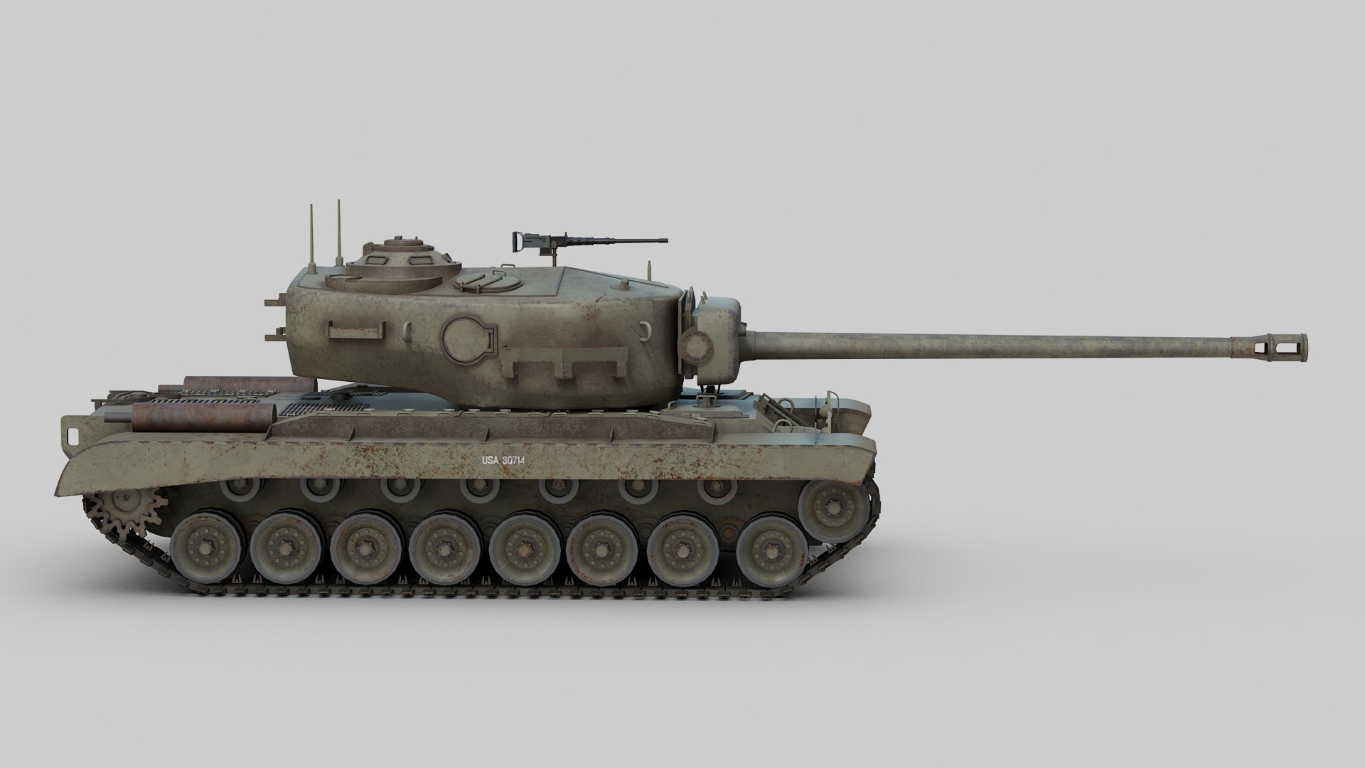 3D T29 Heavy Tank Model - TurboSquid 1746996