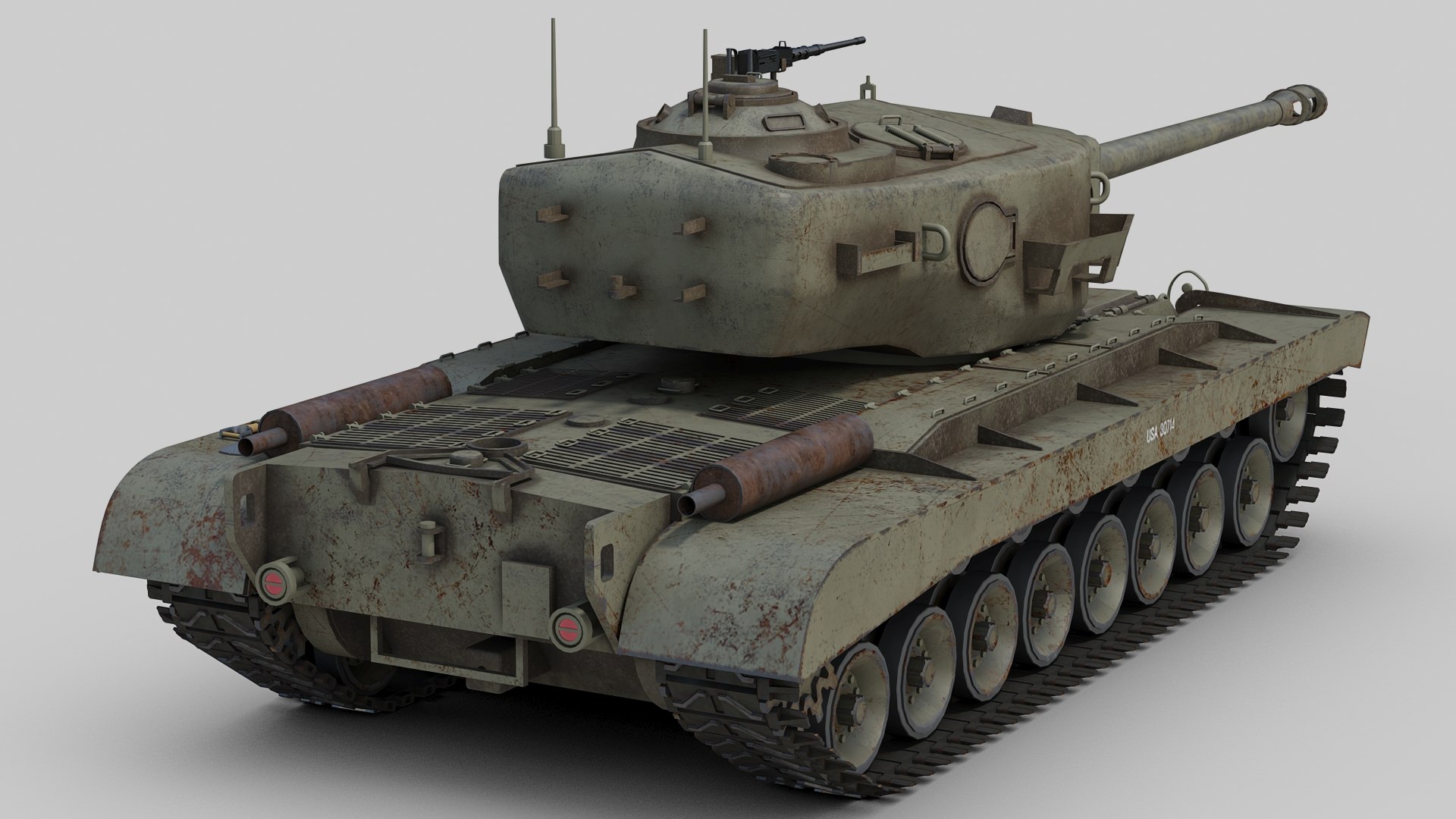 3D T29 Heavy Tank Model - TurboSquid 1746996