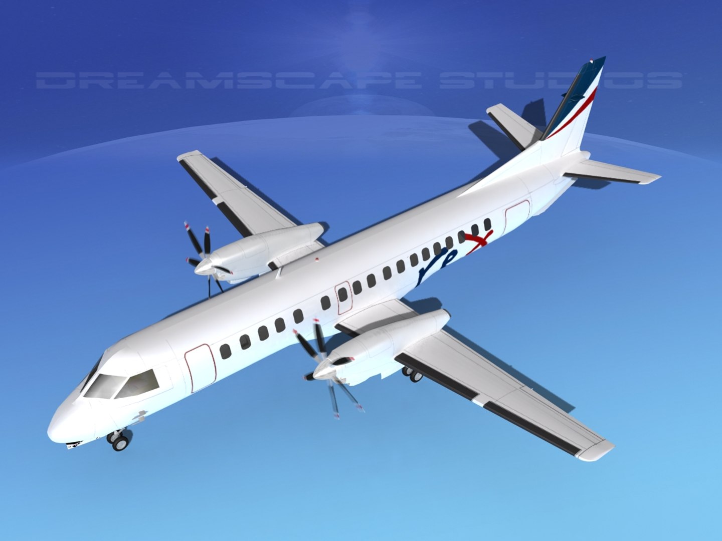 3D Cockpit Saab 2000 Model - TurboSquid 1208700