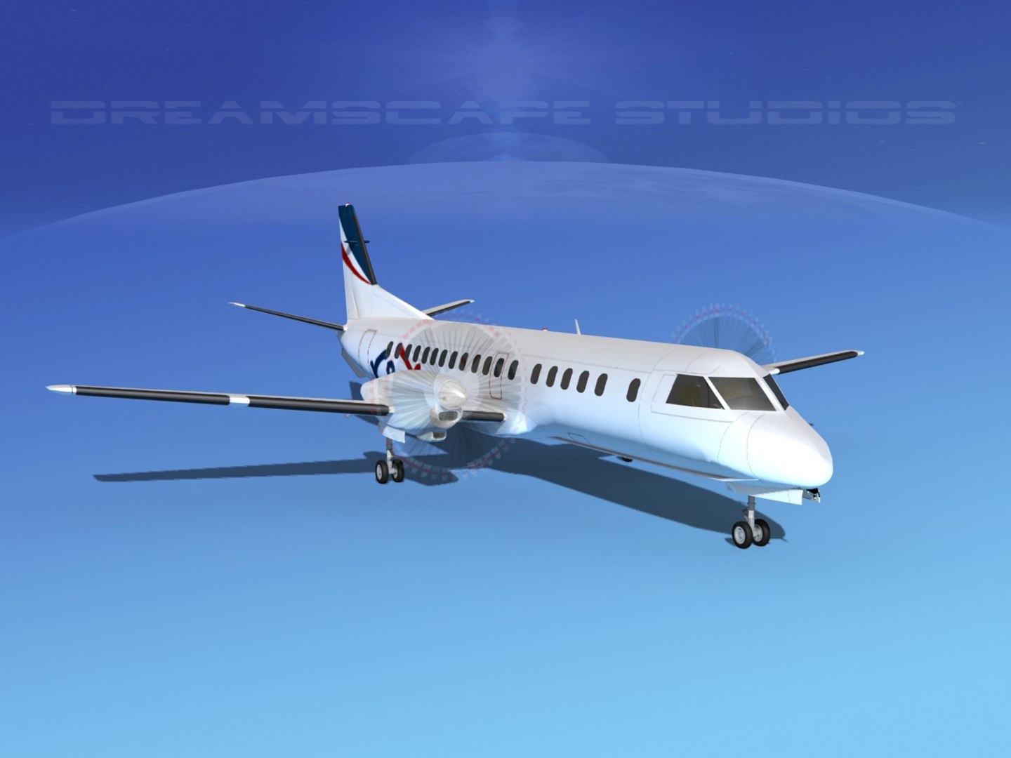 3D Cockpit Saab 2000 Model - TurboSquid 1208700