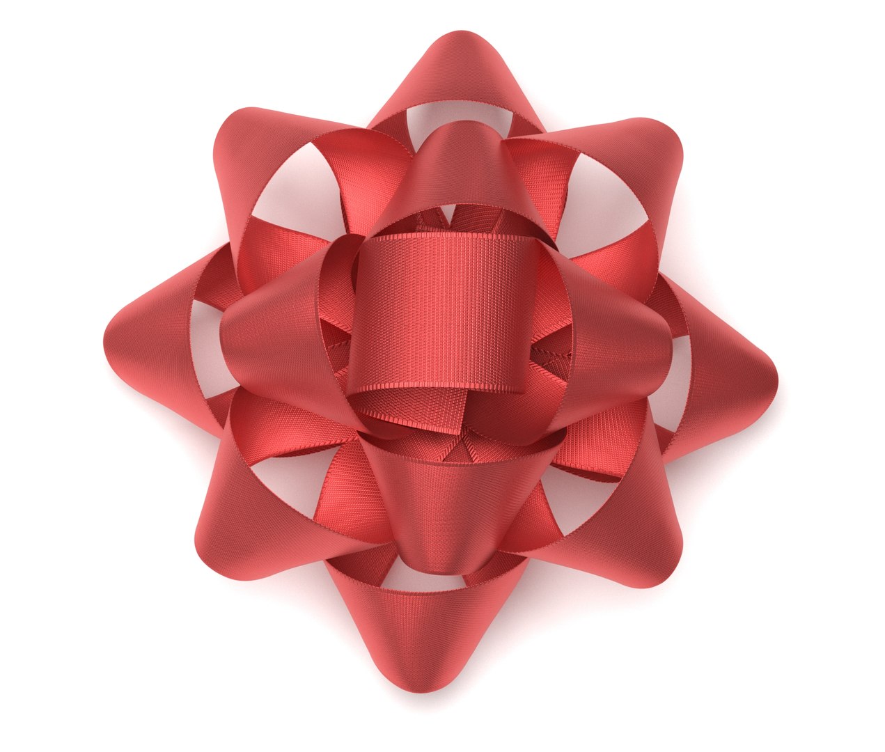 3D Model Red Gift Bow - TurboSquid 1830323