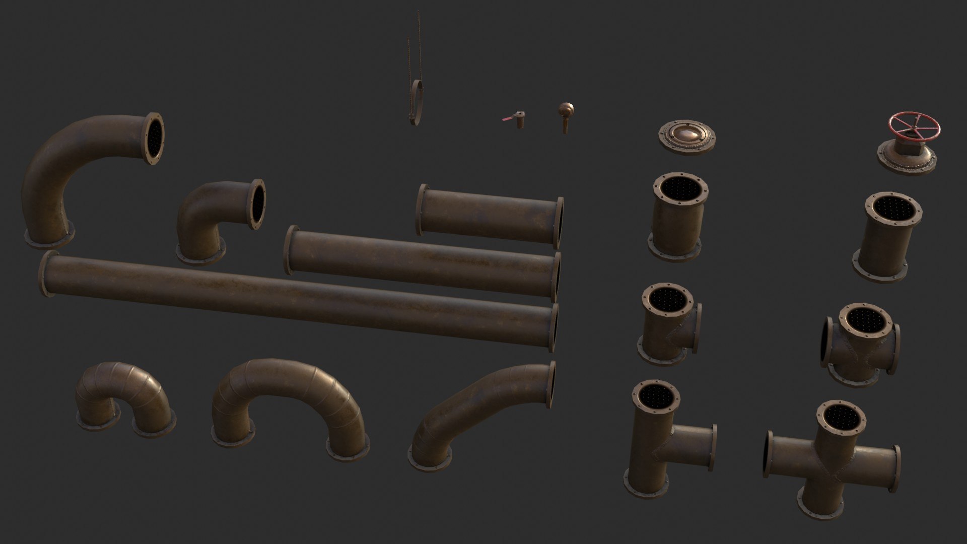 3D Model Modular Pipes - TurboSquid 1588846