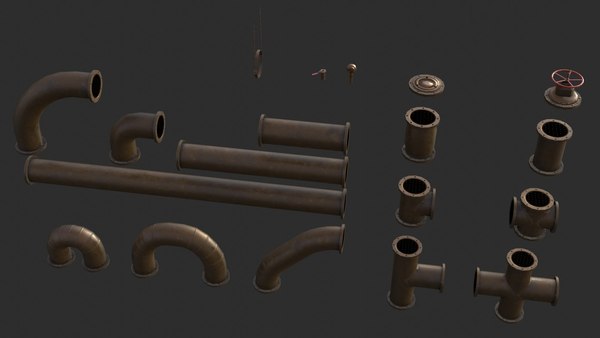 3D model modular pipes - TurboSquid 1588846