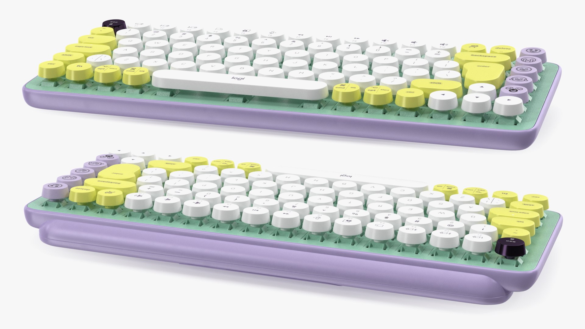 Logitech Pop Key Keyboard Mint Green 3D Model - TurboSquid 1974424