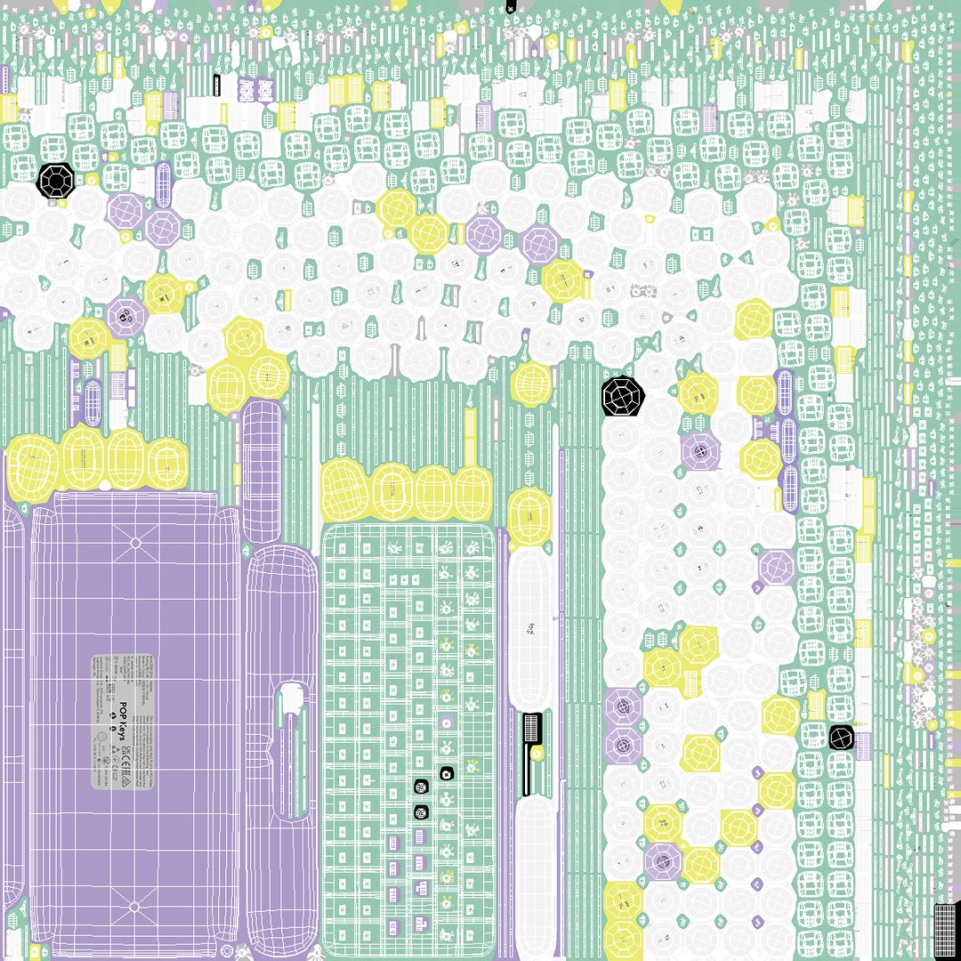 Logitech Pop Key Keyboard Mint Green 3D model - TurboSquid 1974424