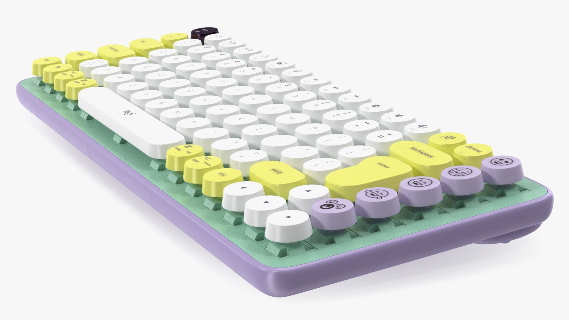 Logitech Pop Key Keyboard Mint Green 3D Model - TurboSquid 1974424