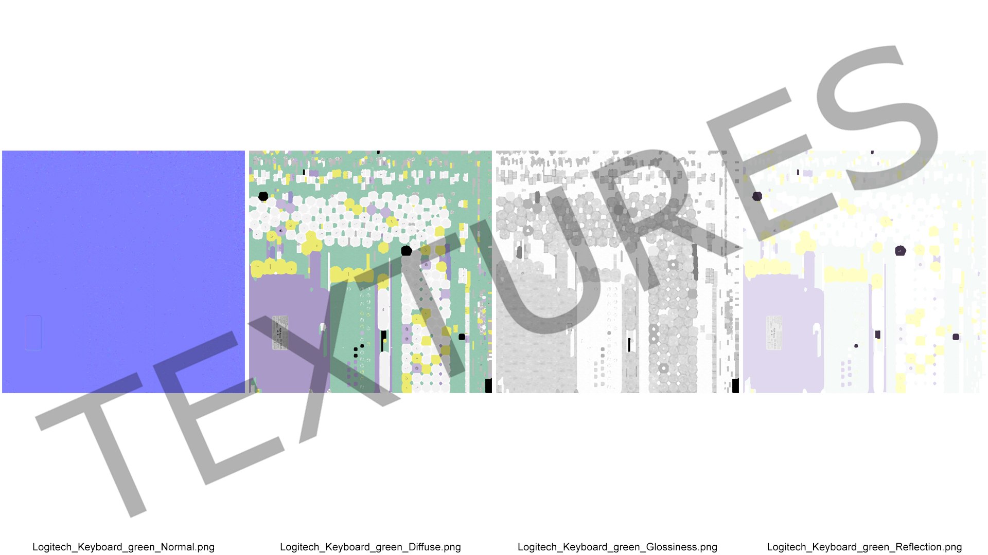 Logitech Pop Key Keyboard Mint Green 3D model - TurboSquid 1974424