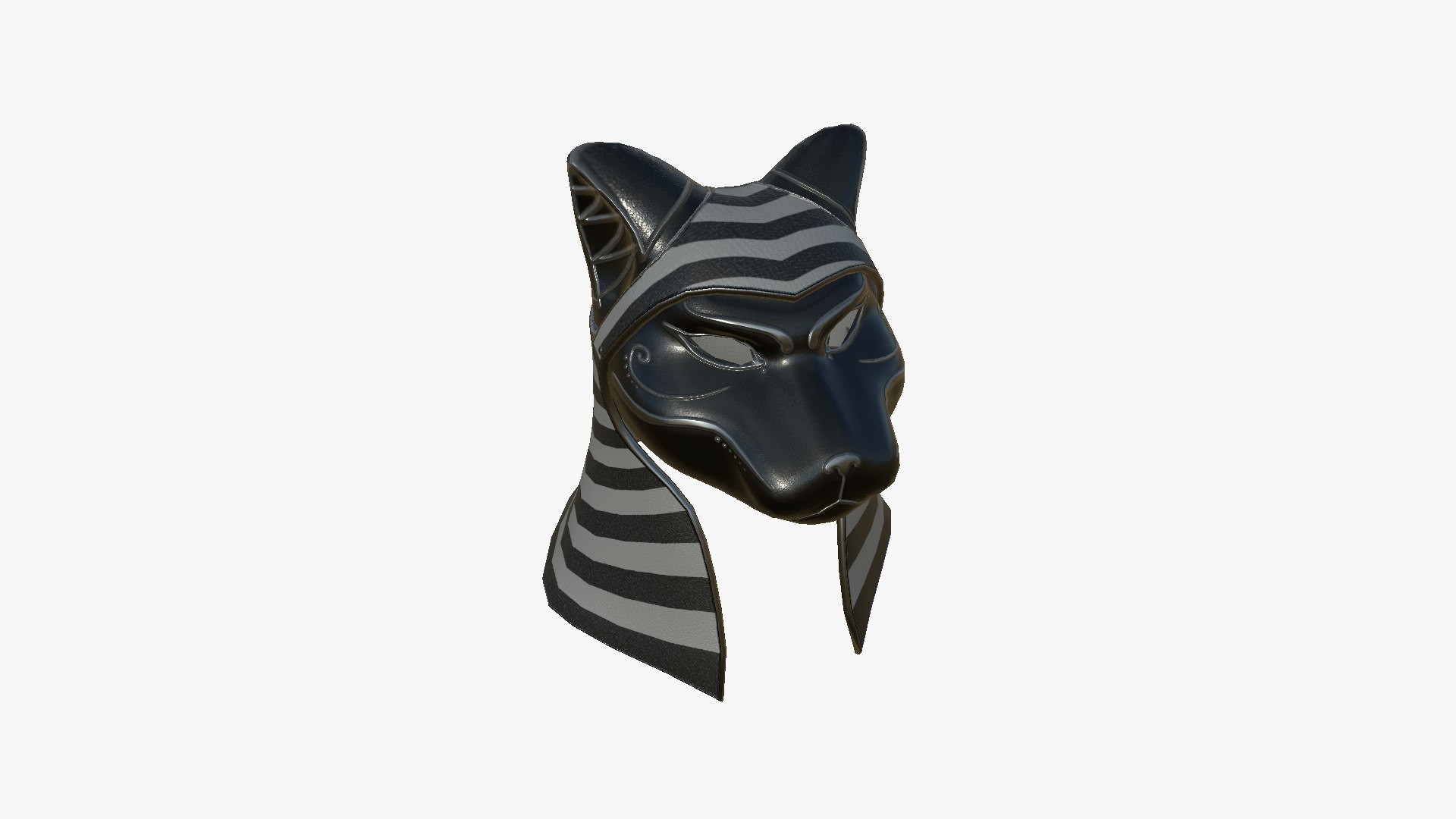 Bastet Mask A05 - Egyptian Gods Character Clothing 3D Model ...