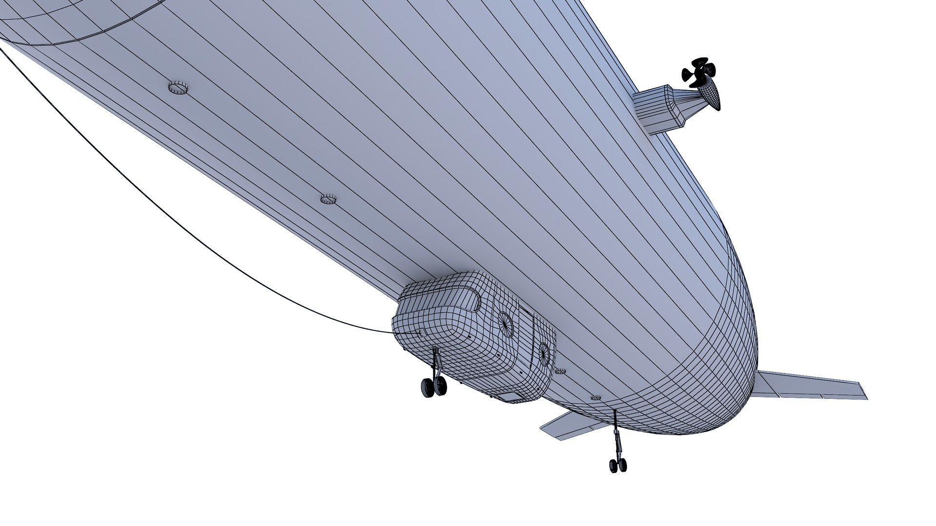 3D zeppelin air balloon - TurboSquid 1656815