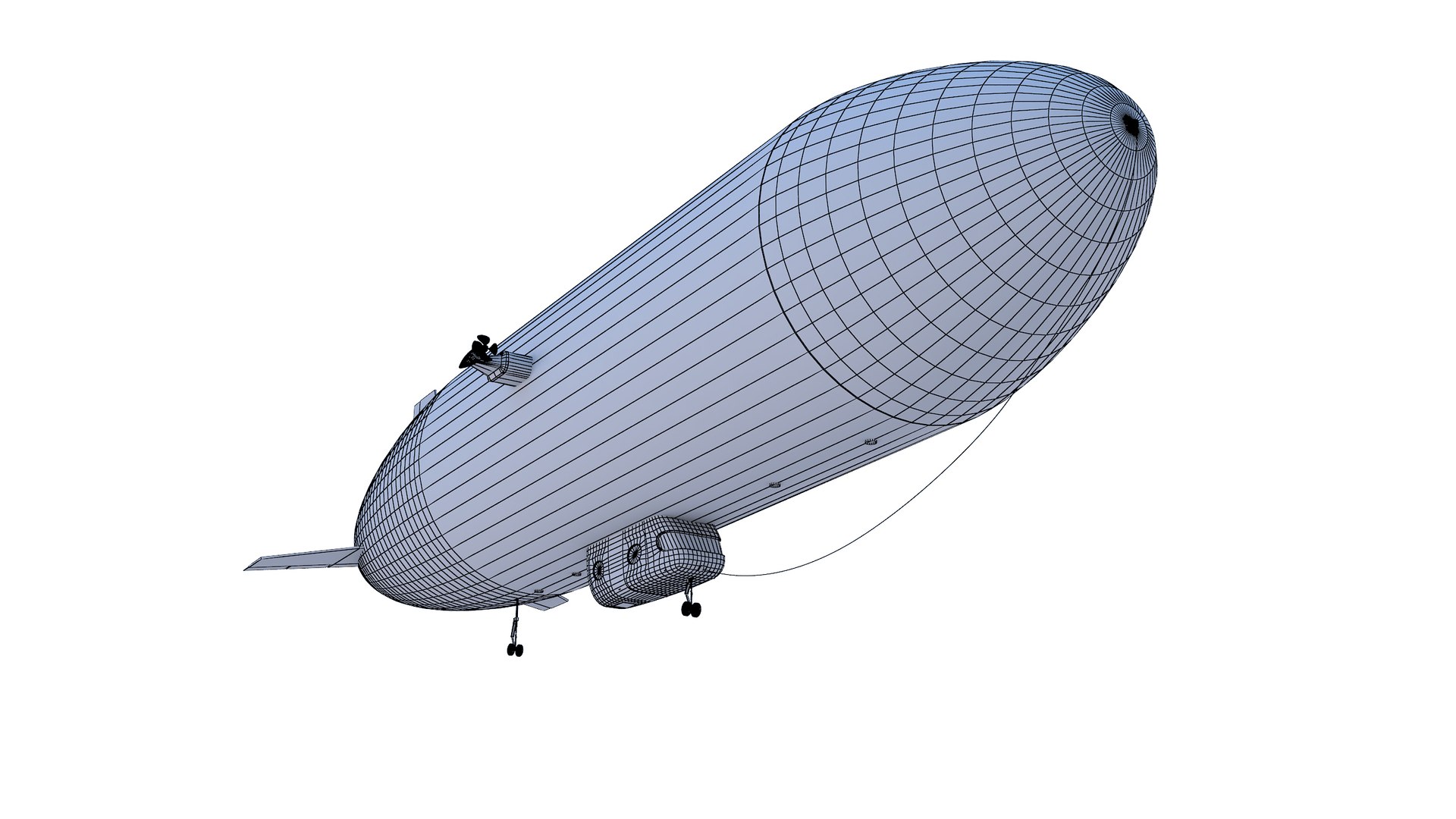 3D Zeppelin Air Balloon - TurboSquid 1656815