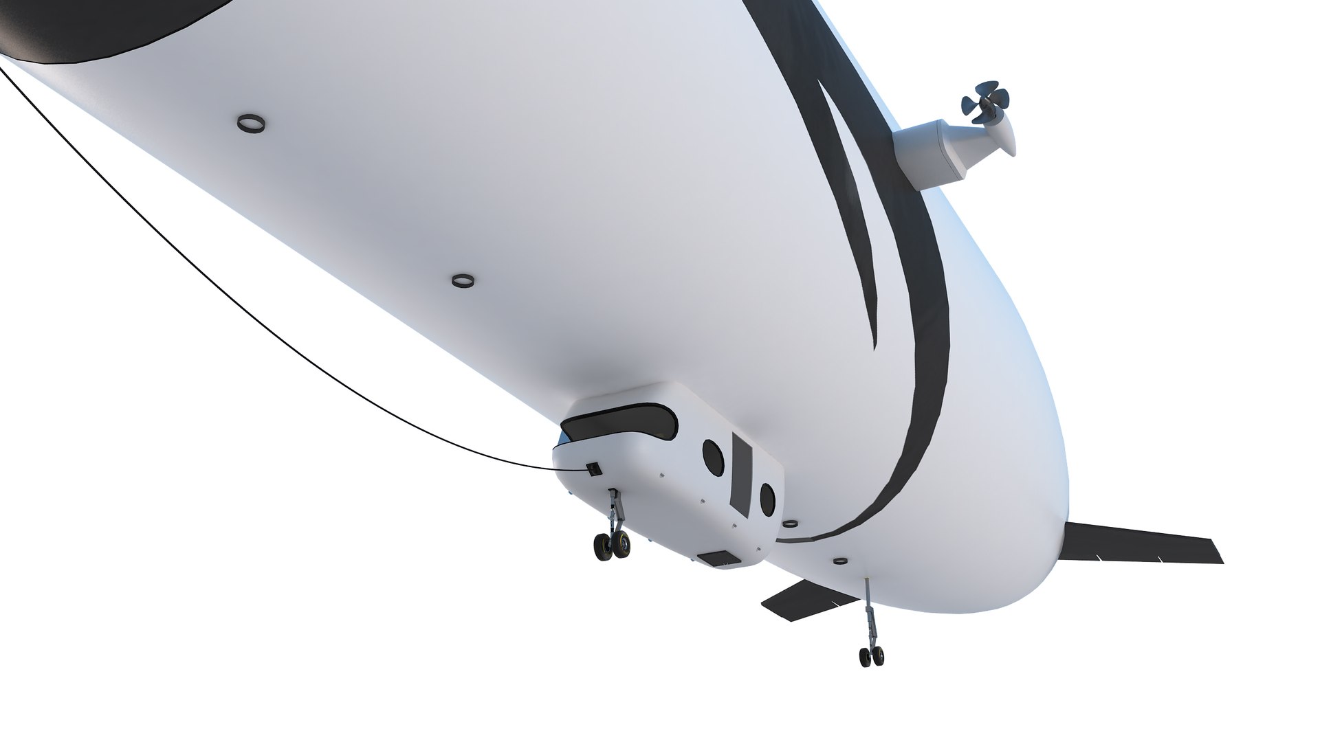 3D Zeppelin Air Balloon - TurboSquid 1656815
