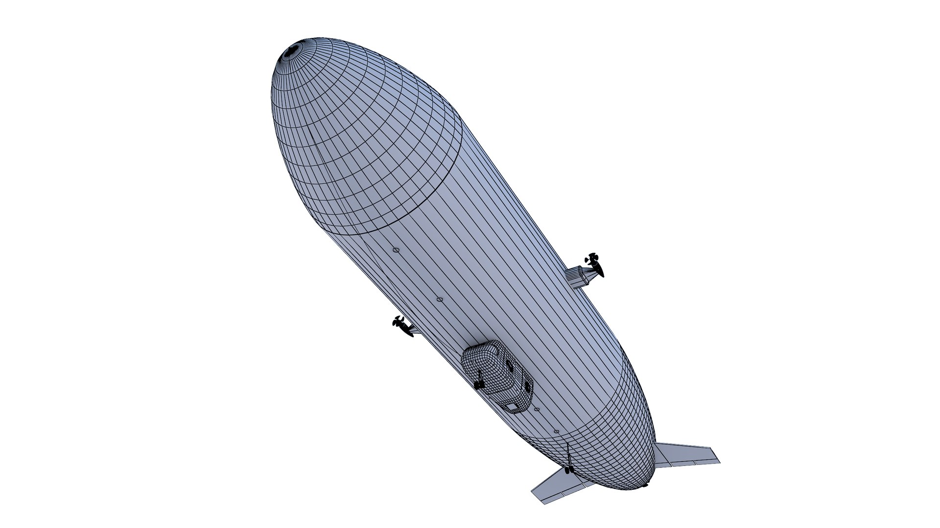 3D zeppelin air balloon - TurboSquid 1656815