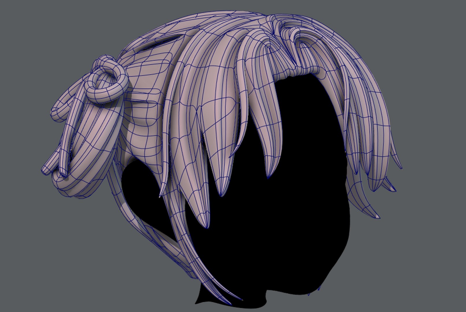 Hair style girl v54 3D model - TurboSquid 1359478