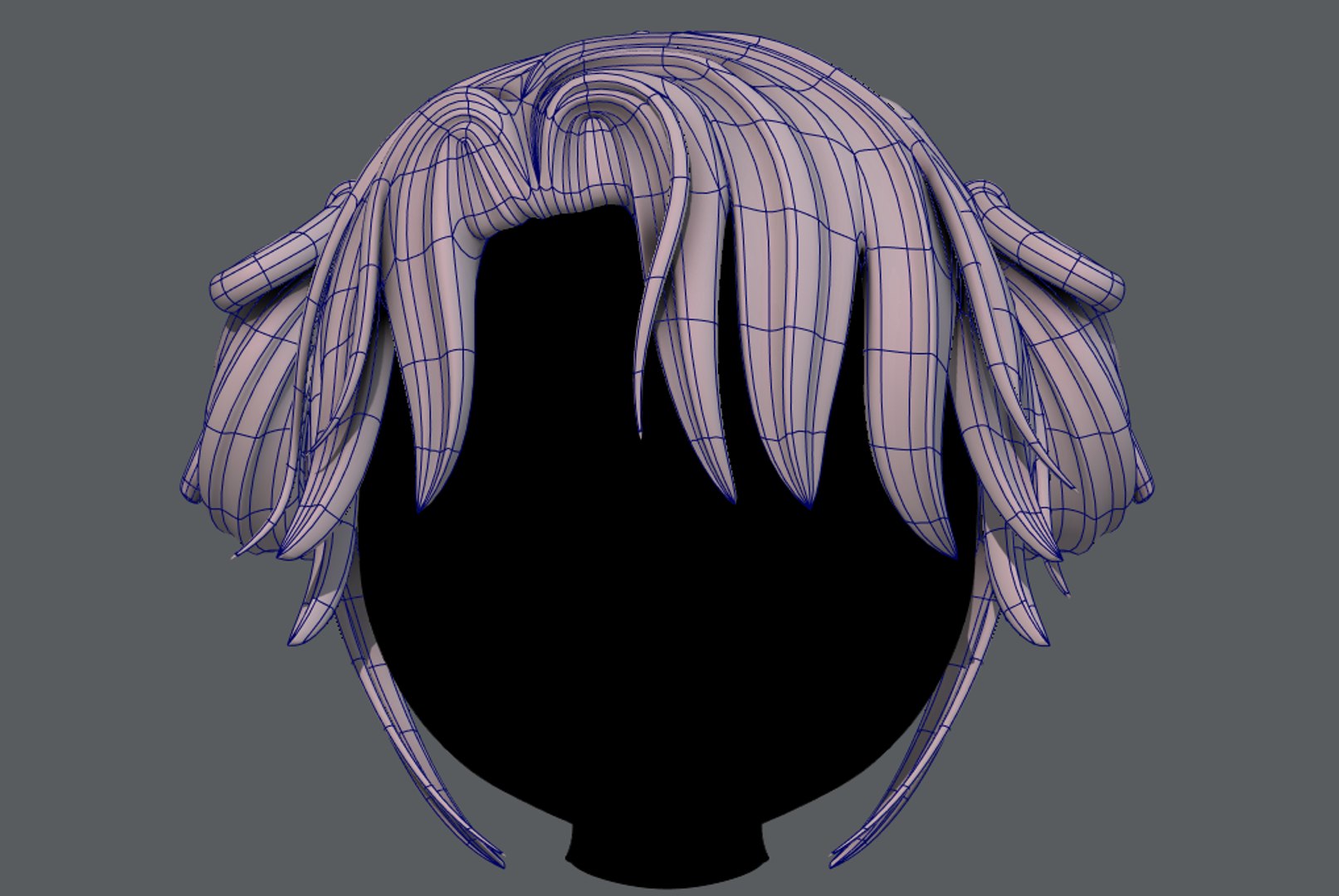 Hair style girl v54 3D model - TurboSquid 1359478