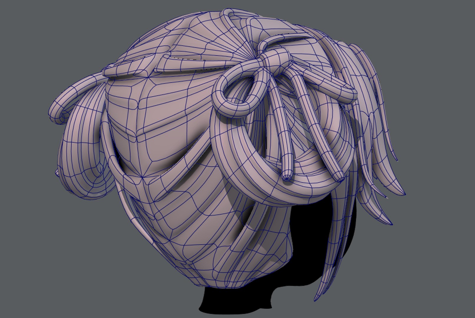 Hair style girl v54 3D model - TurboSquid 1359478