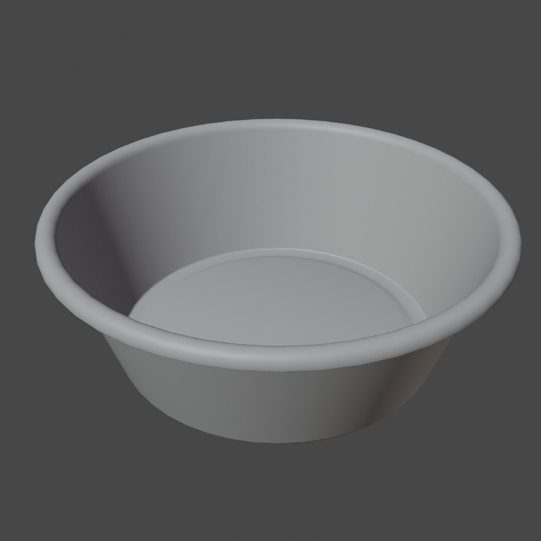 Plastic Wash Basin D 05 3D Model - TurboSquid 2312064